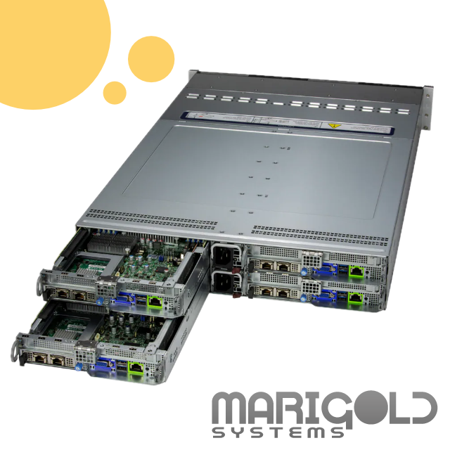 Supermicro BigTwin SuperServer SYS-222BT-HNR 2U Rack Mount Server ...